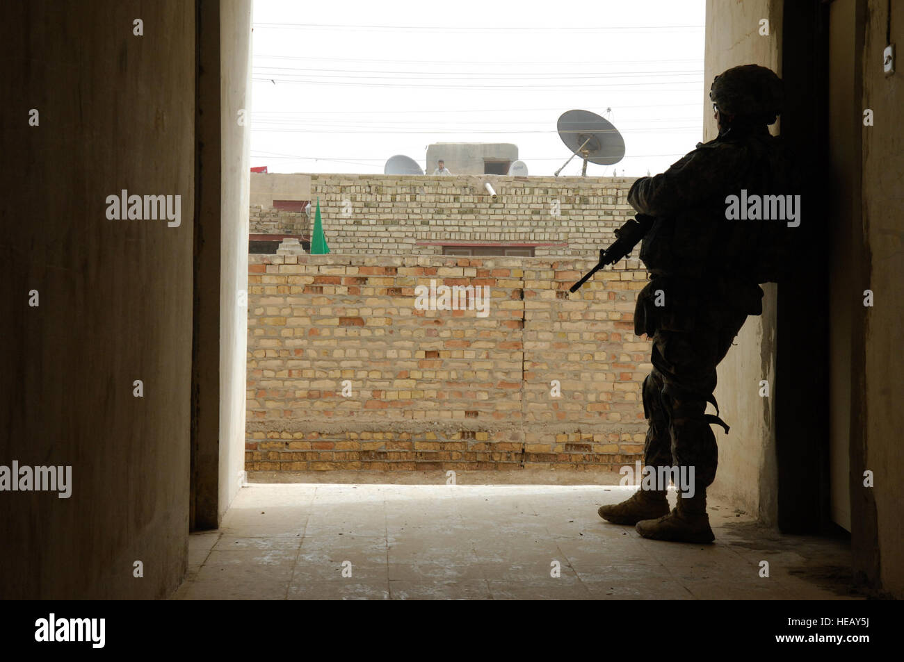 A U.S. Army soldier from the 67th Forward Support Company, 2nd ...