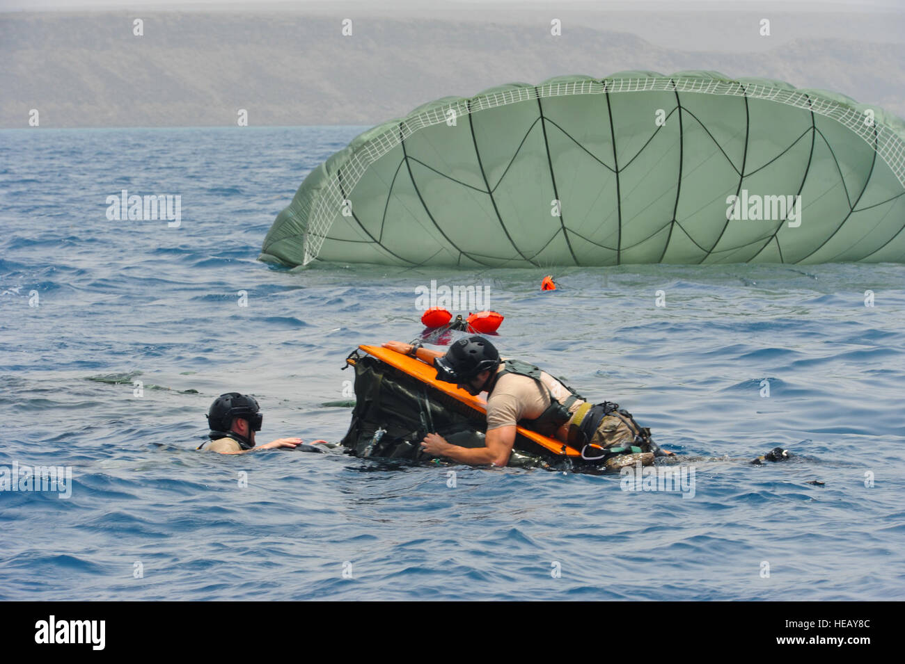 U.S. Air Force pararescuemen from the 82nd Expeditionary Rescue ...