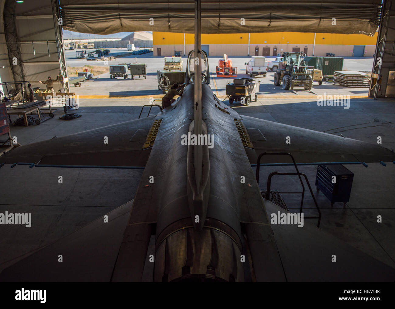 Phase technicians from the 455th Expeditionary Aircraft Maintenance ...
