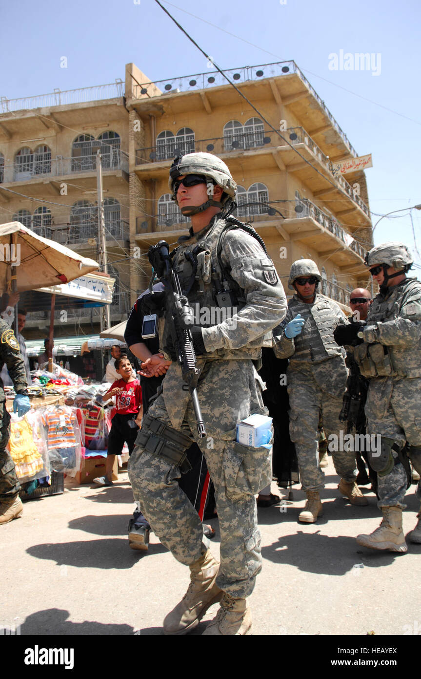 U.S. Army Pfc. Joshua Gibson, of New Orleans, La., from the 2nd ...