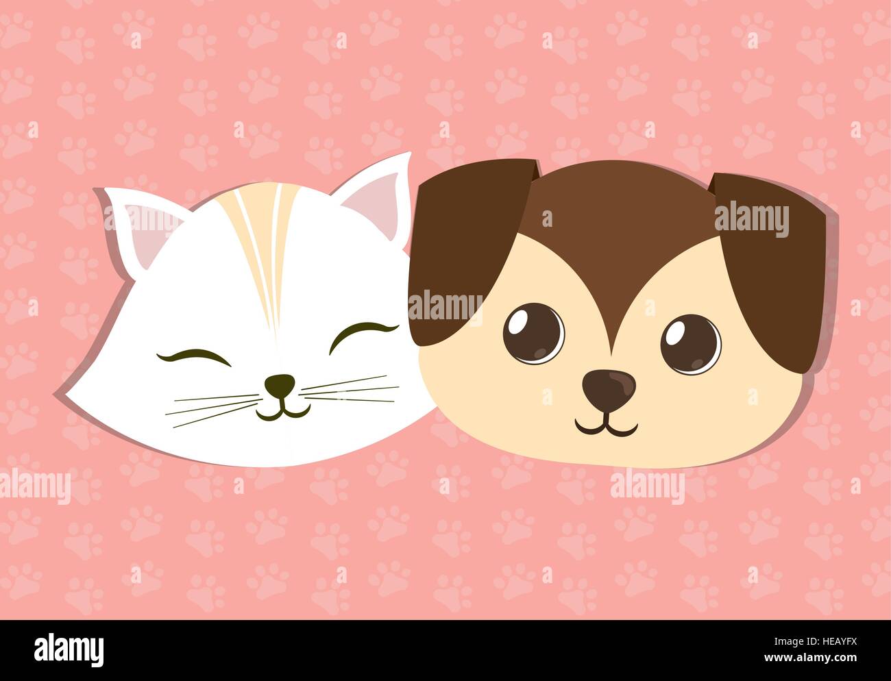dog and cat pet related icon image vector illustration design Stock ...