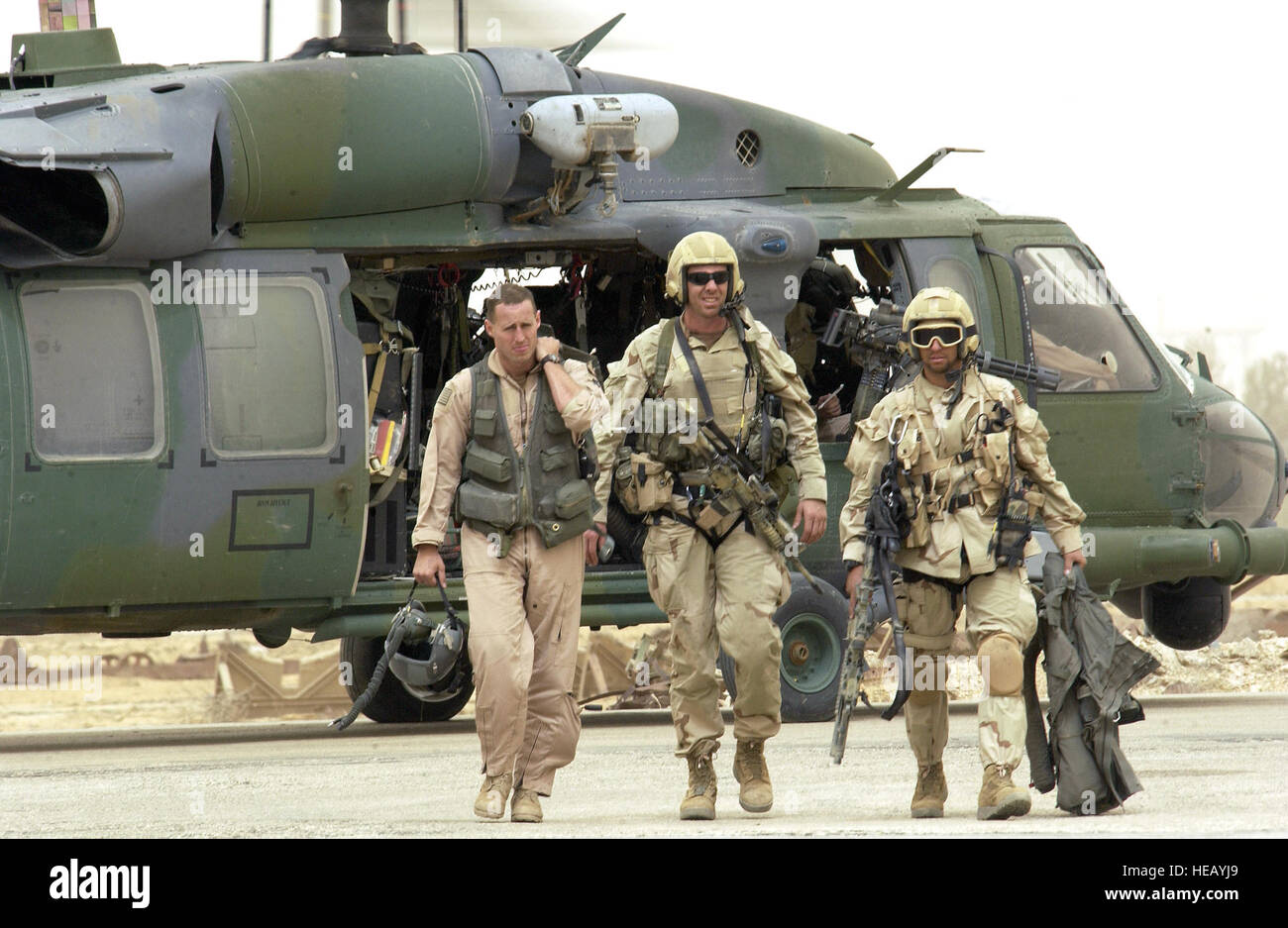 OPERATION IRAQI FREEDOM -- Pararescuemen with the 301st Rescue Squadron ...