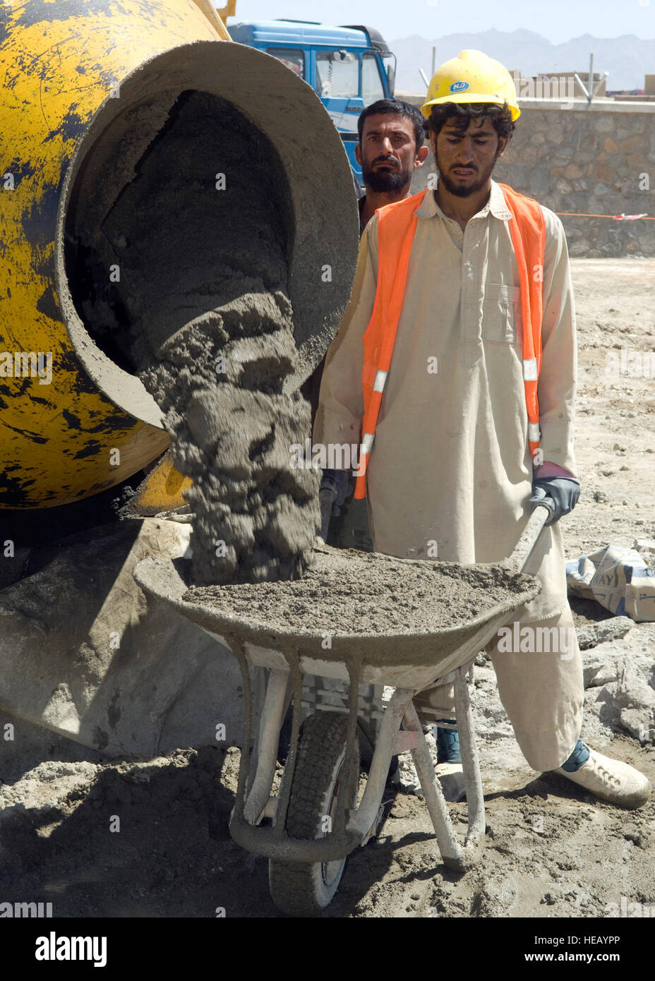 KABUL, Afghanistan (June 12, 2010) – Afghan construction workers from ...