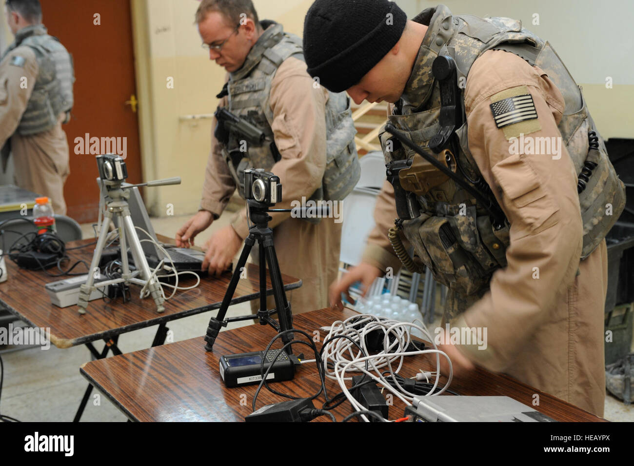 Members of Detachment 3, 732nd Expeditionary Security Forces Squadron ...