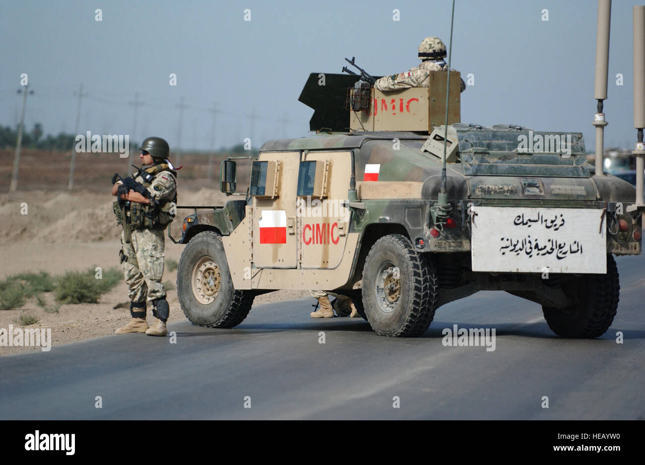 Polish Army Civil Military Cooperation (CIMIC) Group members from Camp ...