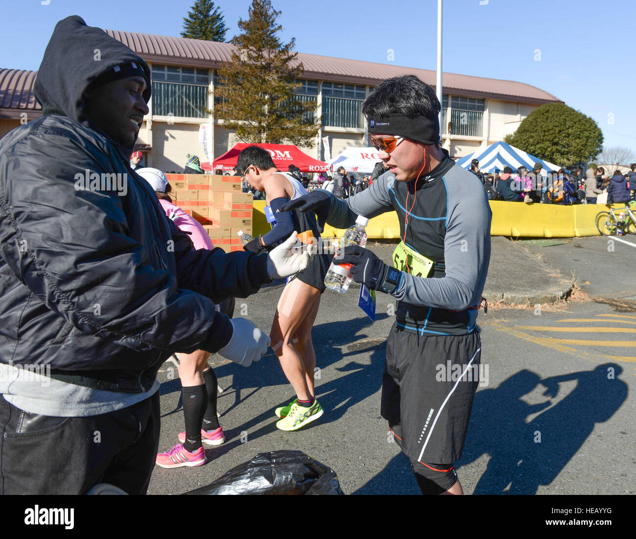Bananas at the marathon hi-res stock photography and images - Alamy