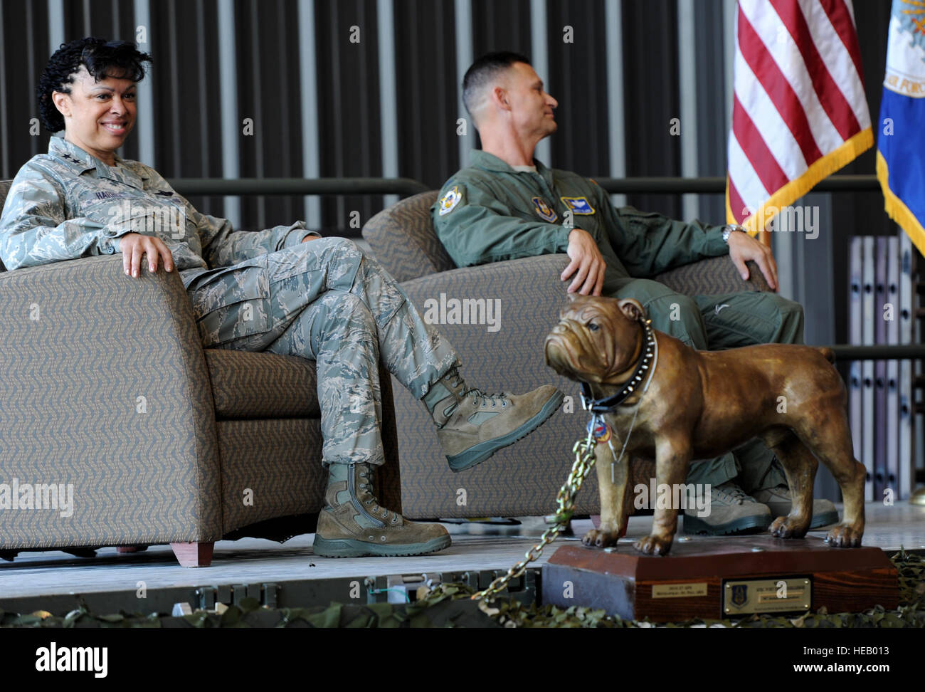 U.S. Air Force Maj. Gen. Stayce Harris, commander, 22nd Air Force, and ...
