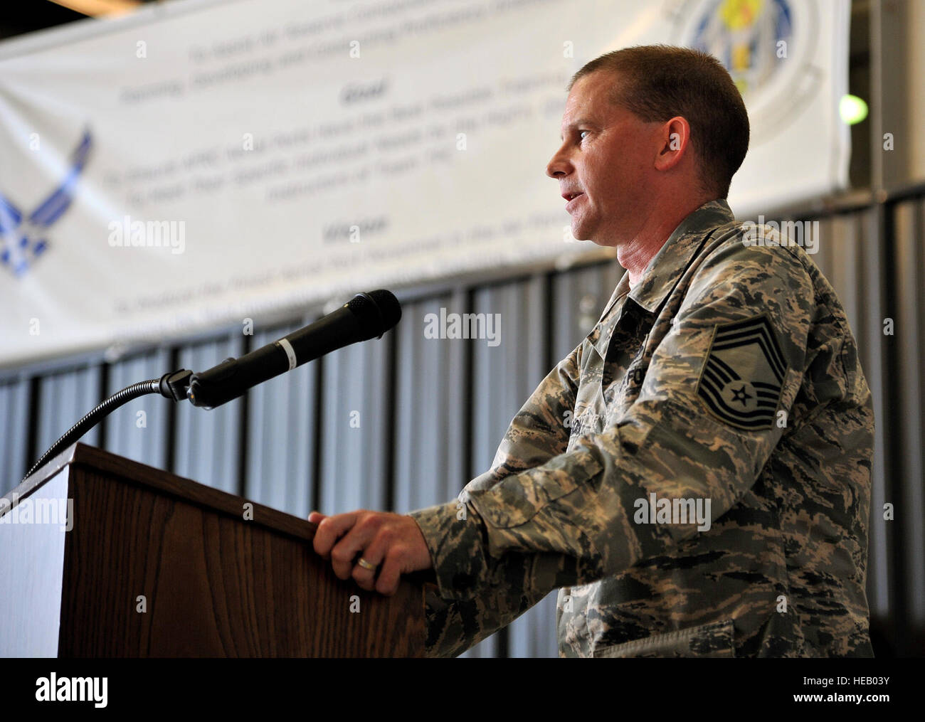 U.S. Air Force Chief Master Sgt. Timothy Gibson, air transportation ...
