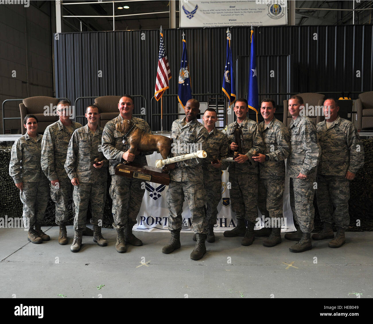 After being announced as the overall champions, U.S. Air Force Airmen ...