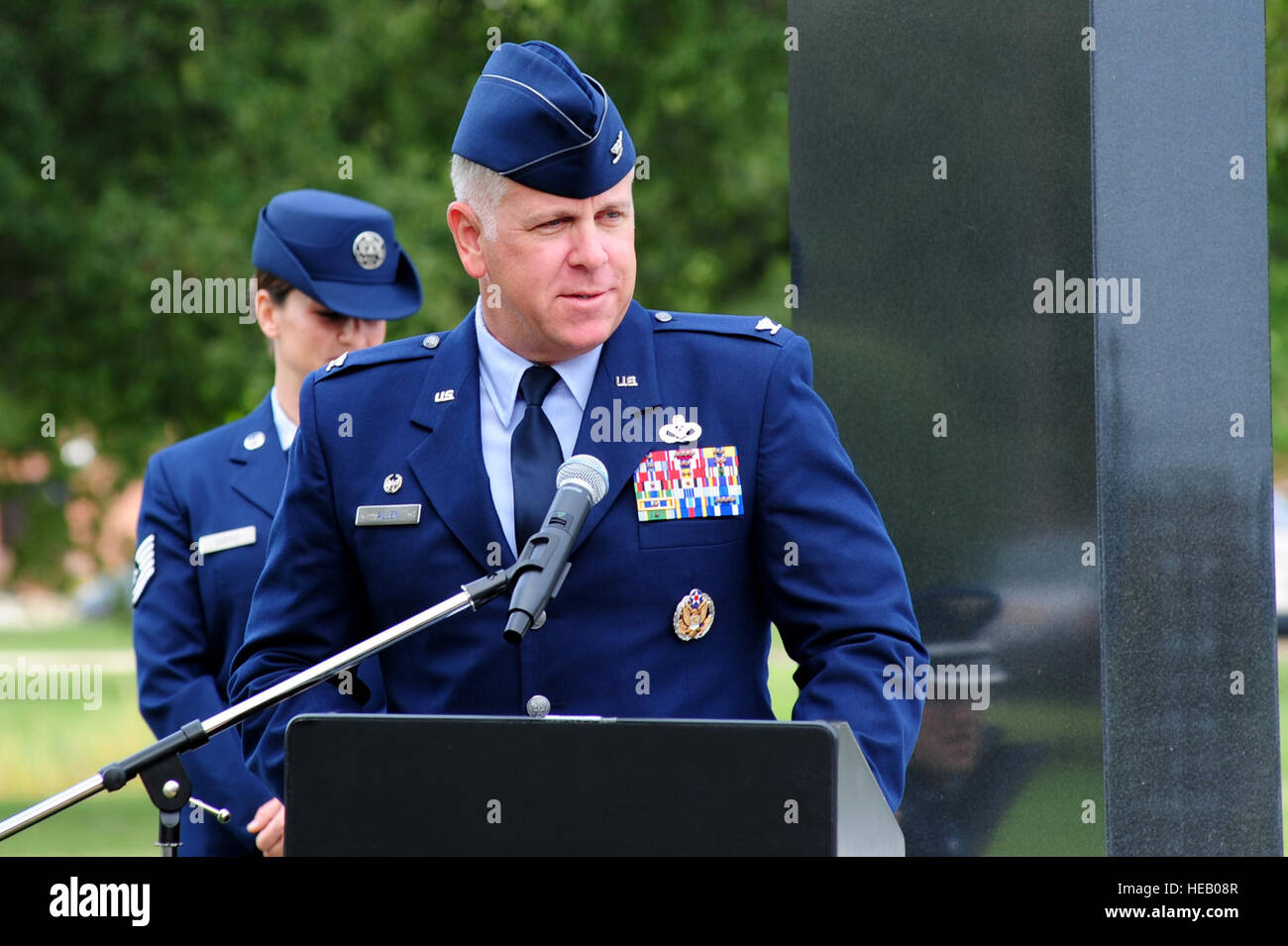 U.S. Air Force Col. John J. Allen Jr., 633rd Air Base Wing commander ...