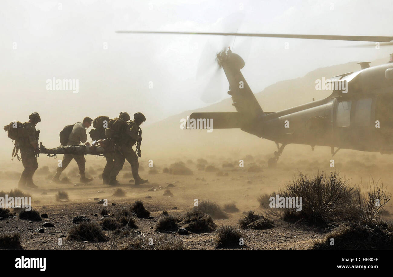 U.S. Air Force pararescuemen, 82nd Expeditionary Rescue Squadron (ERQS ...