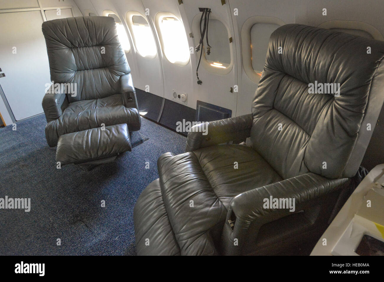 Internal images of a former 89th Airlift Wing C-9, which has not flown ...