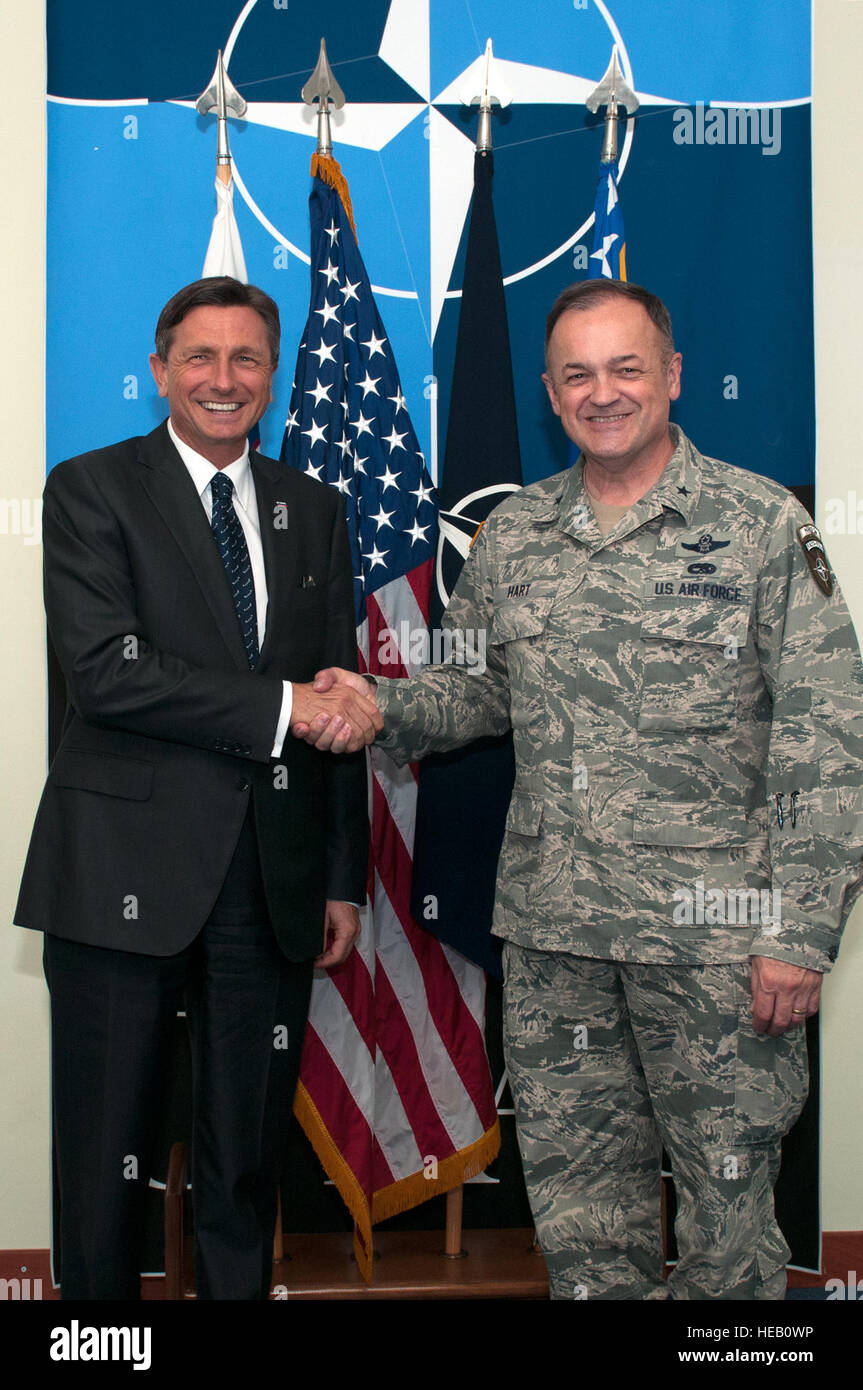 President of the Republic of Slovenia Borut Pahor poses for a photo ...