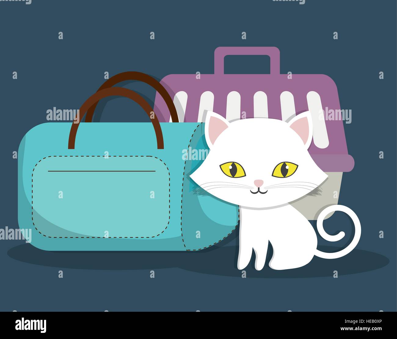 Pet carrier person Stock Vector Images - Alamy