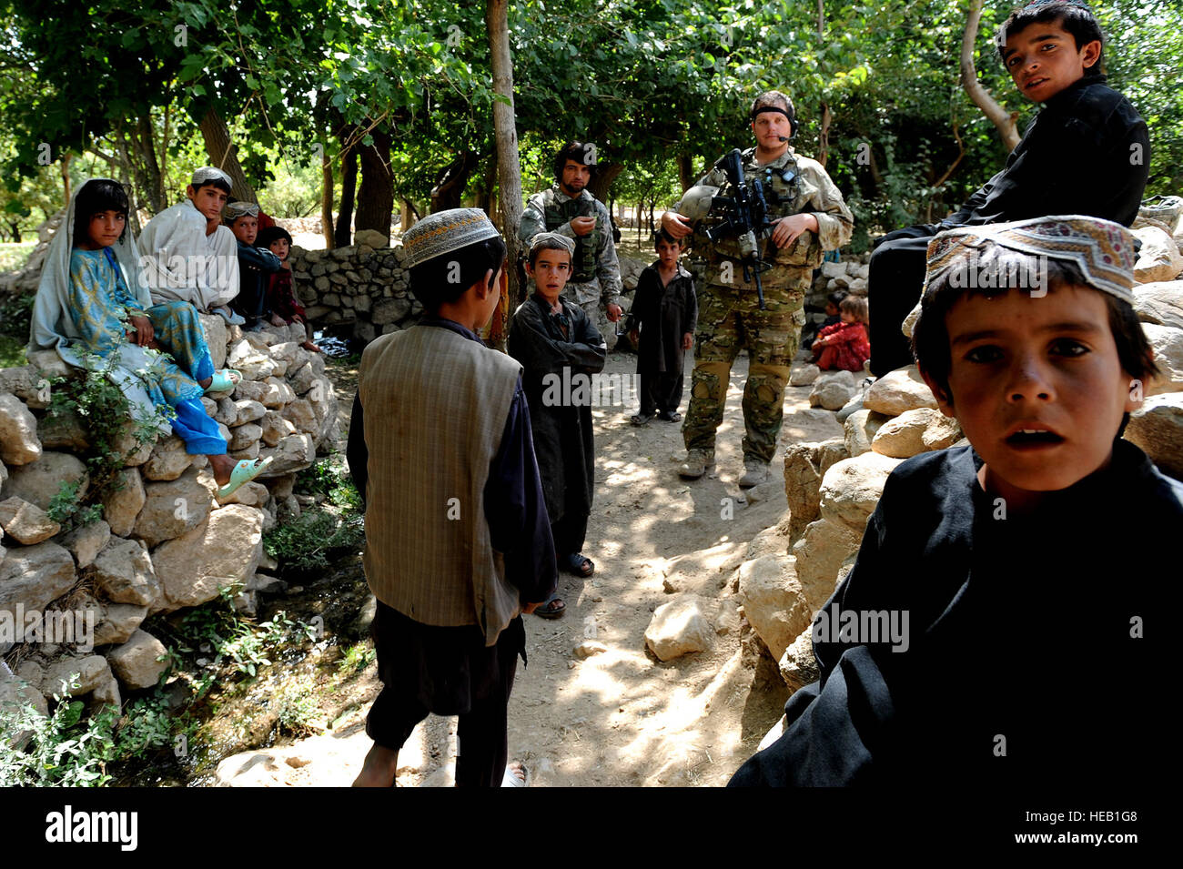 A U.S. Army team leader from Provincial Reconstruction Team Zabul ...