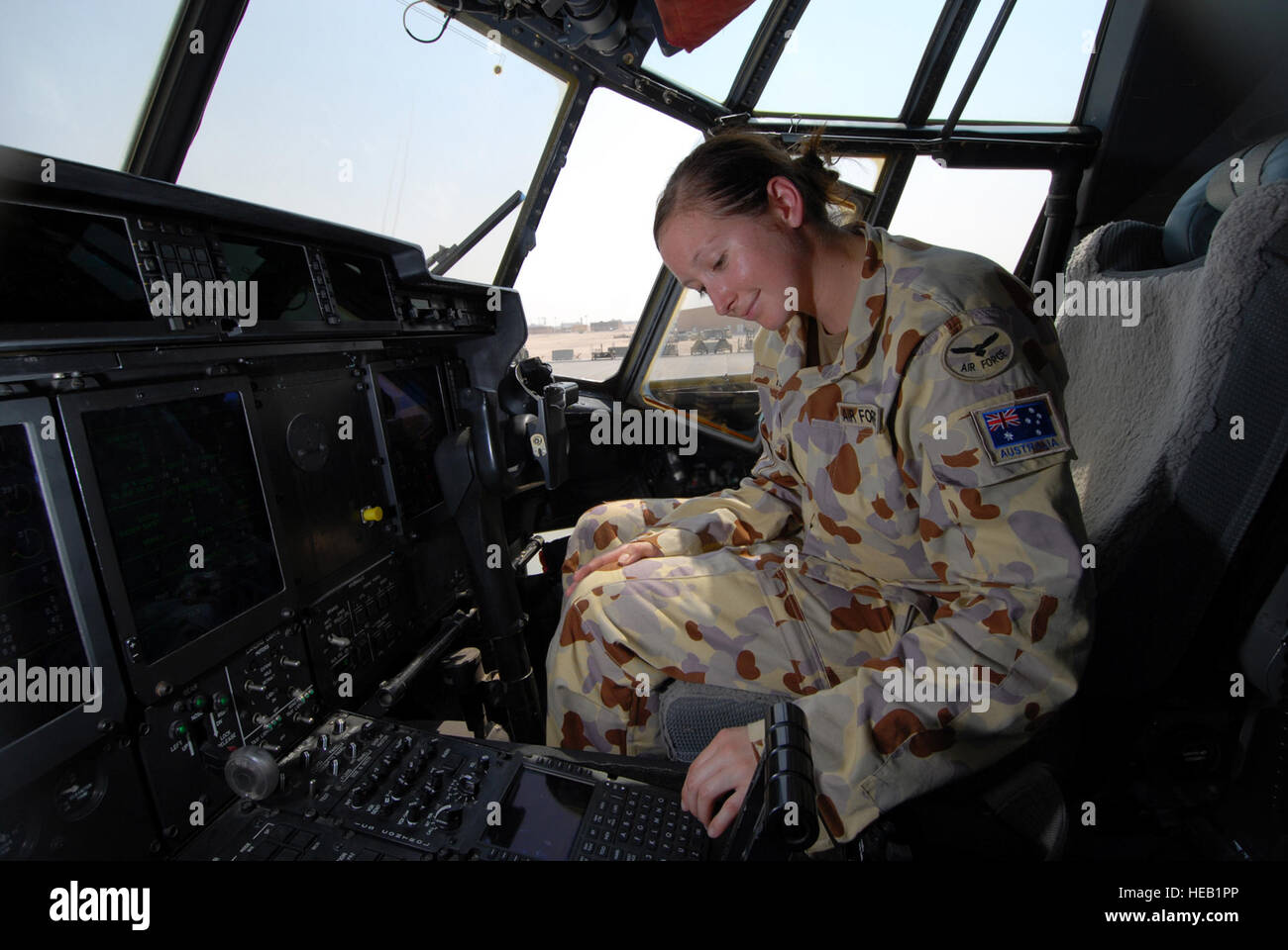 Flying Officer Carlene Heise, 38th Squadron B-350 King Air pilot ...