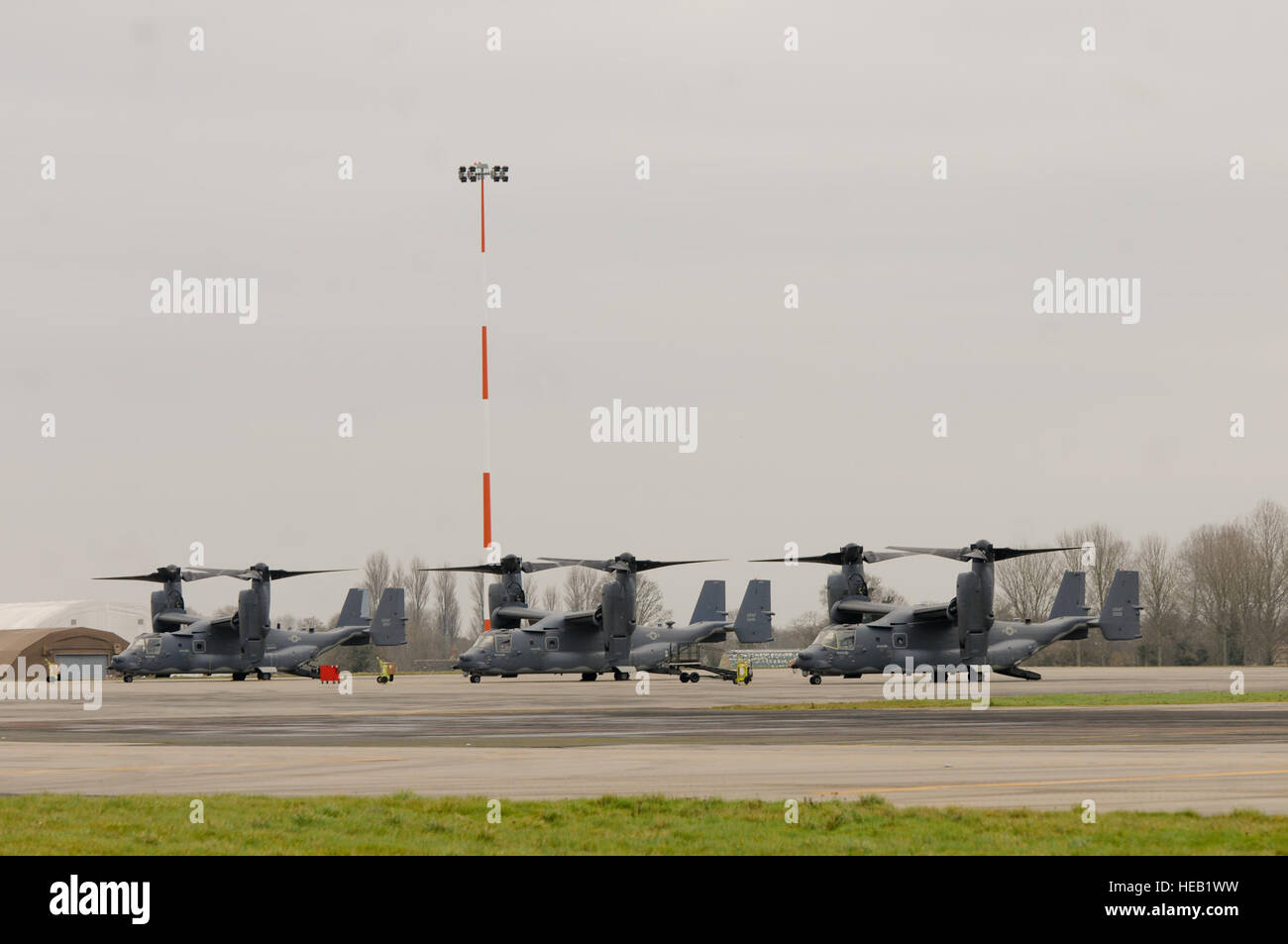 Three CV-22s from the 352nd Special Operations Group at RAF Mildenhall ...