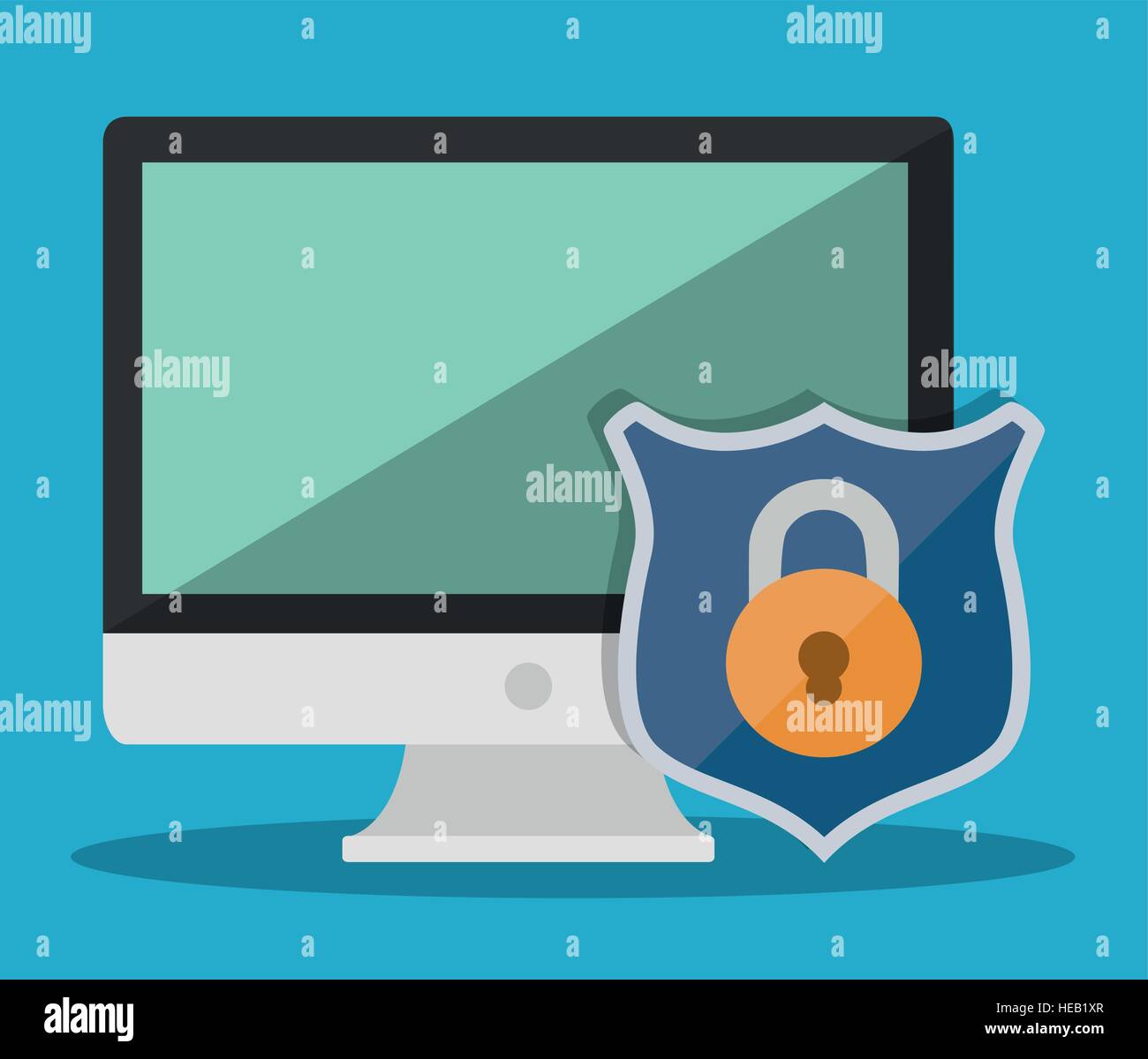 internet security related icons image vector illustration design Stock ...