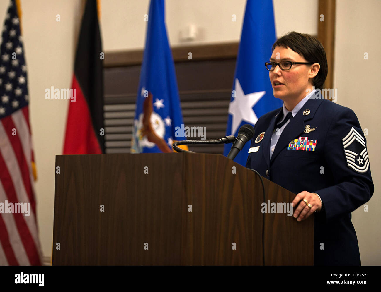 Chief Master Sgt. Amber Mitchell, U.S. Air Forces in Europe’s Kisling ...
