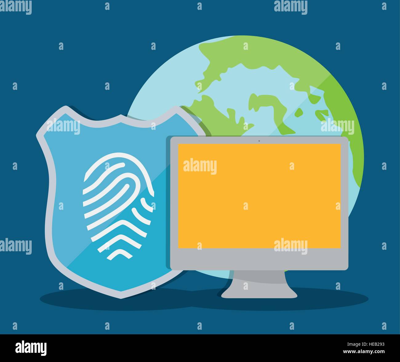 internet security related icons image vector illustration design Stock ...
