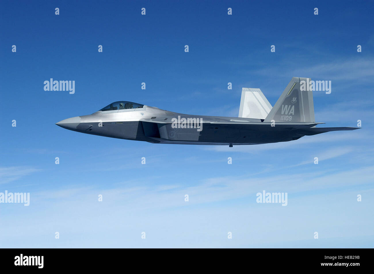 On January 9, an F-22A Raptor is flown from the Lockheed-Martin factory ...