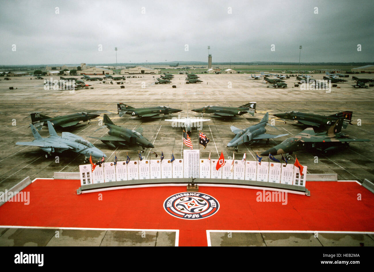 The five types of aircraft used in Reconnaissance Air Meet (RAM) '86 ...