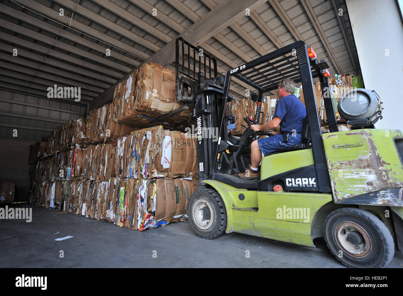 Bill Cordell, 1st Special Operations Civil Engineer Squadron, stores a ...