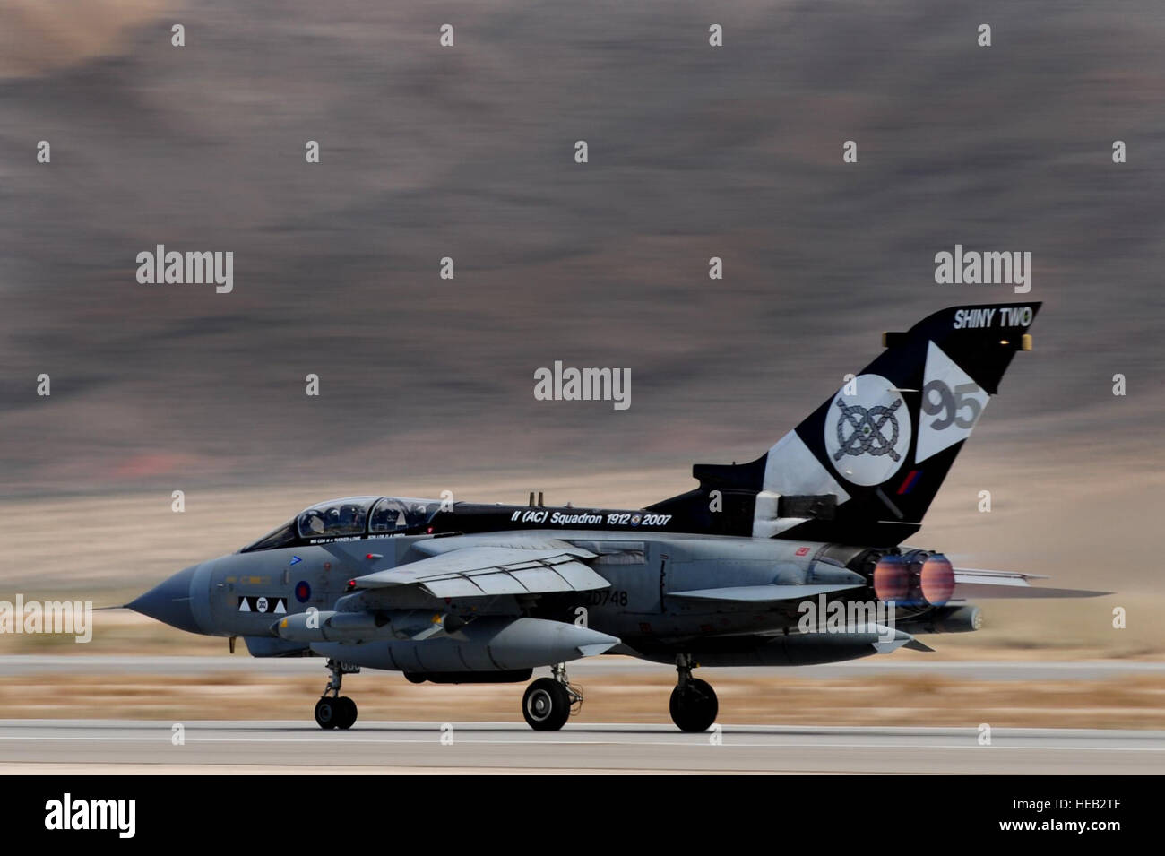 A British Royal air rorce Tornado GR4 takes off from the Nellis Air ...
