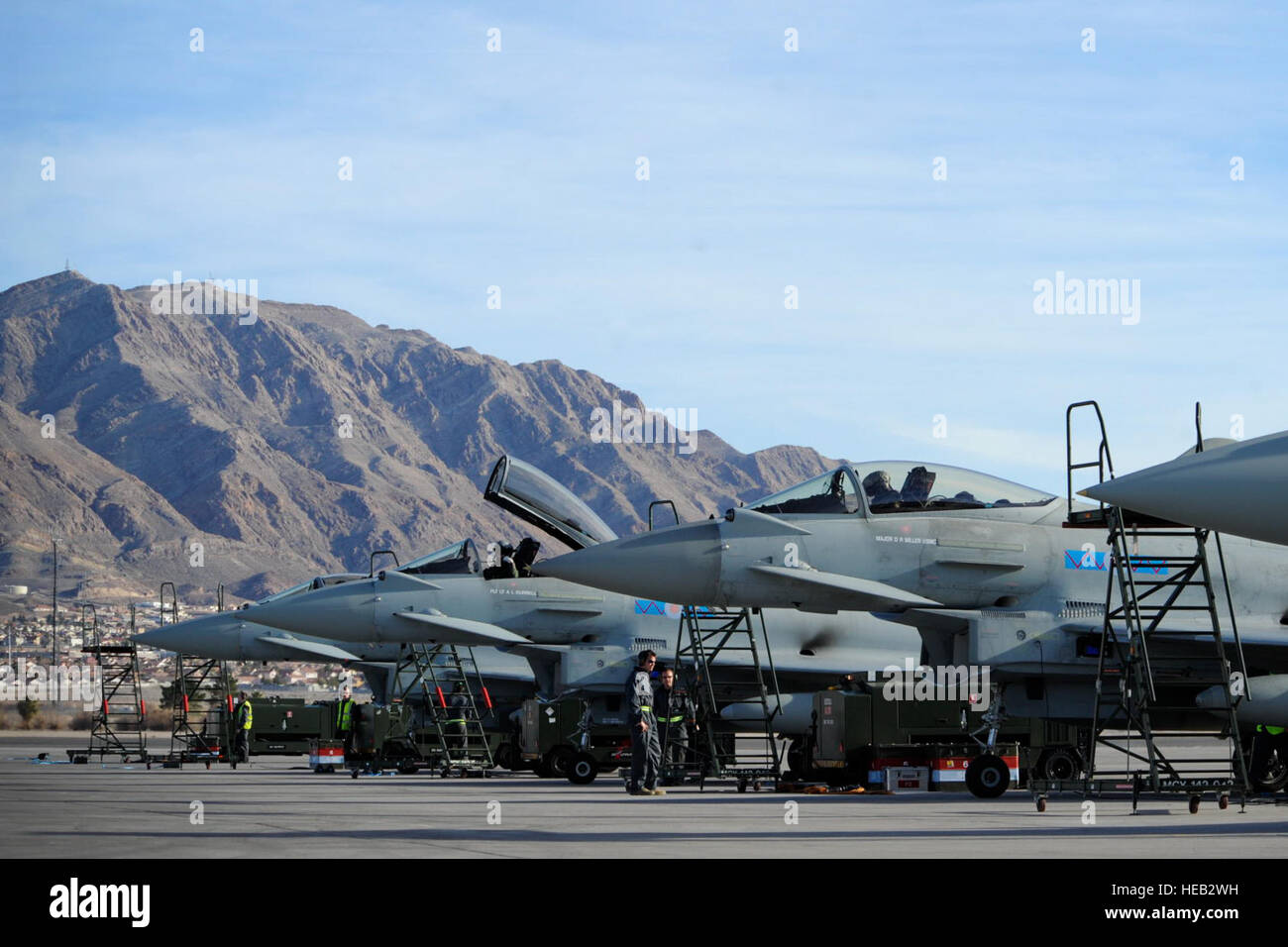 Royal Air Force No. 6 Squadron Typhoon FGR-4s, from RAF Leachars ...