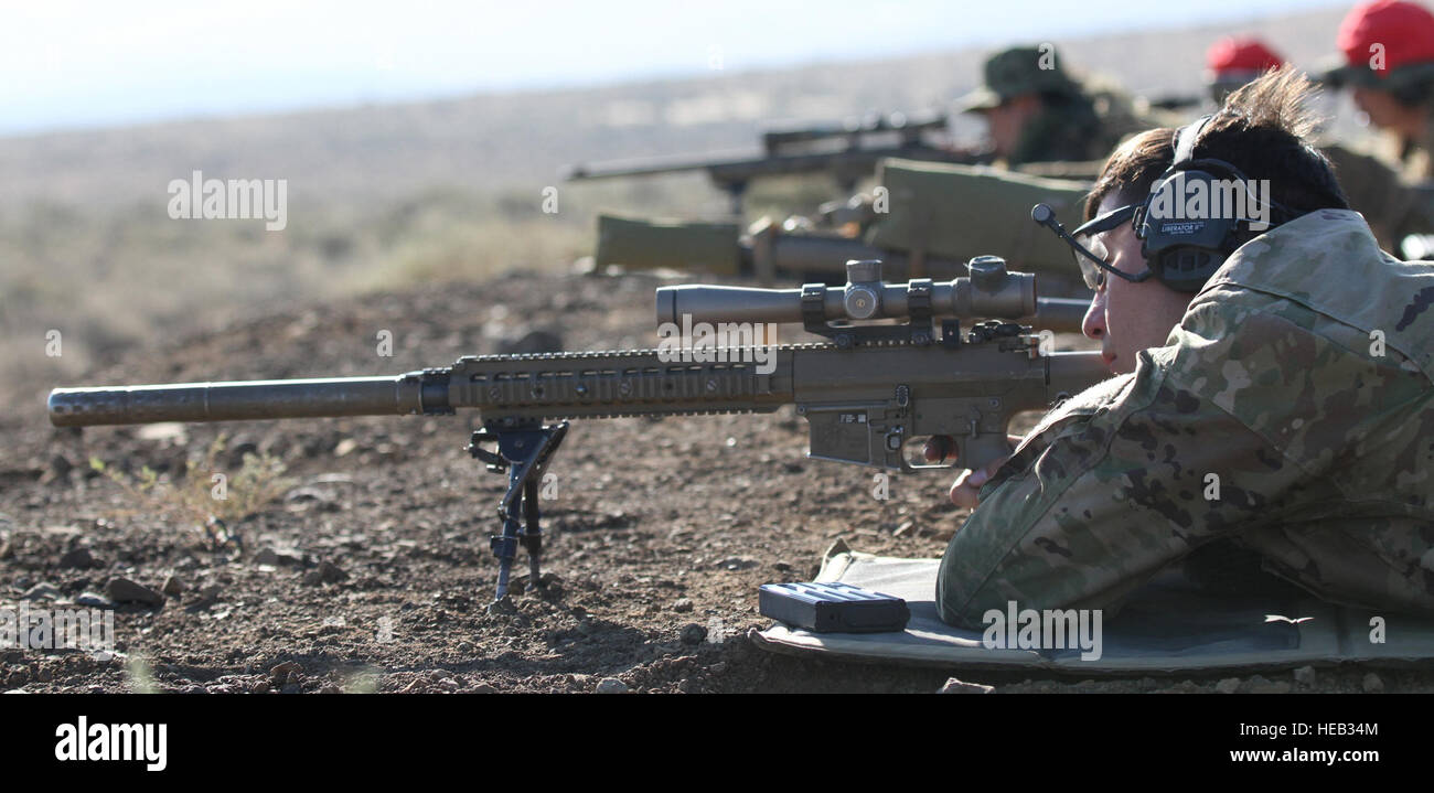 Spc. Edward Muir, a sniper section leader in Company C, 2nd Stryker ...