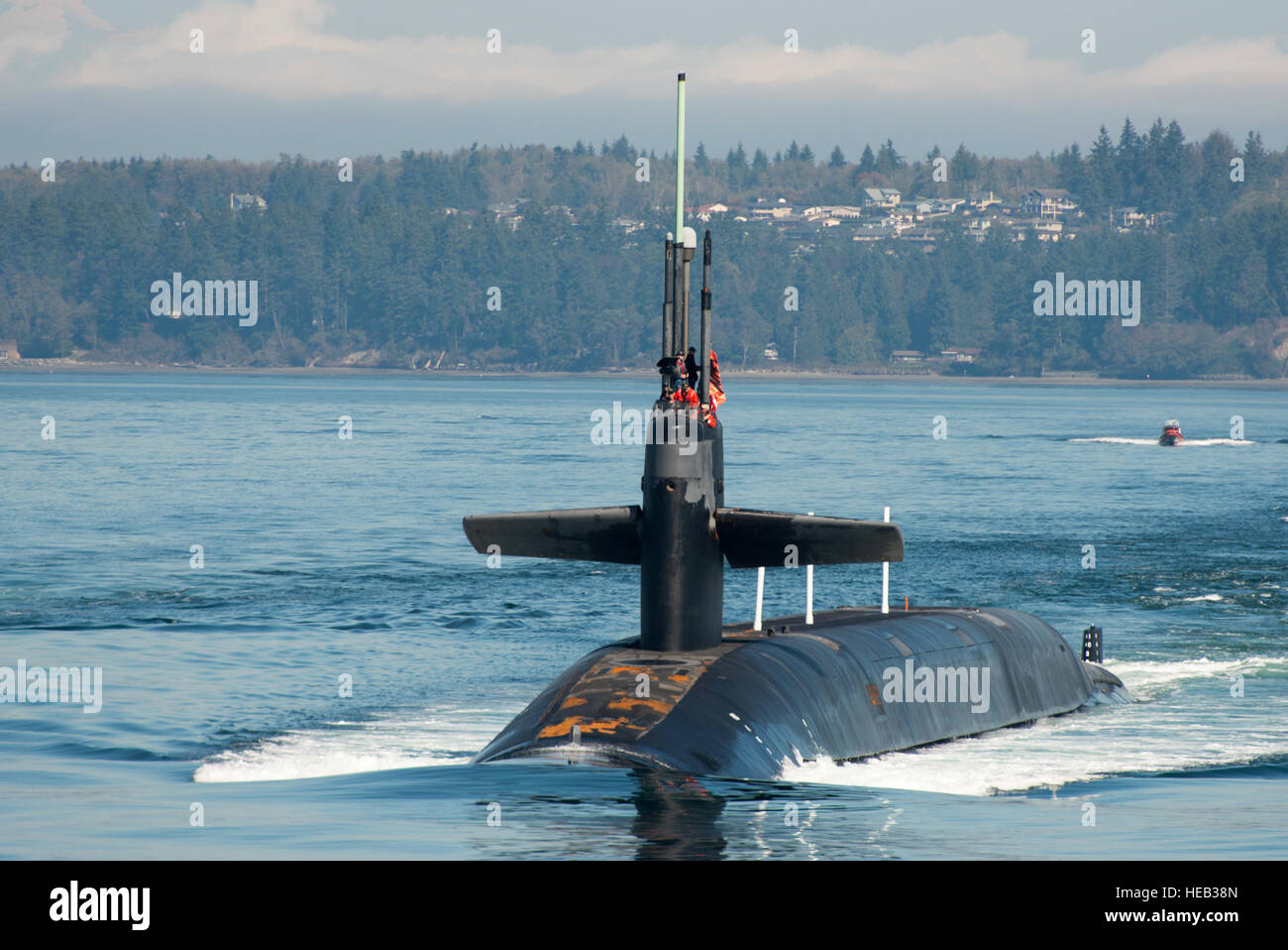 The Blue Crew of the Ohio-class ballistic-missile submarine USS Henry M ...