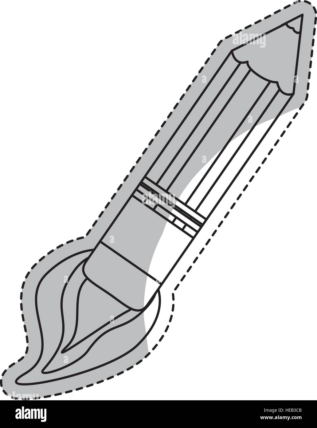 pencil launching icon over white background. startup concept. vector ...