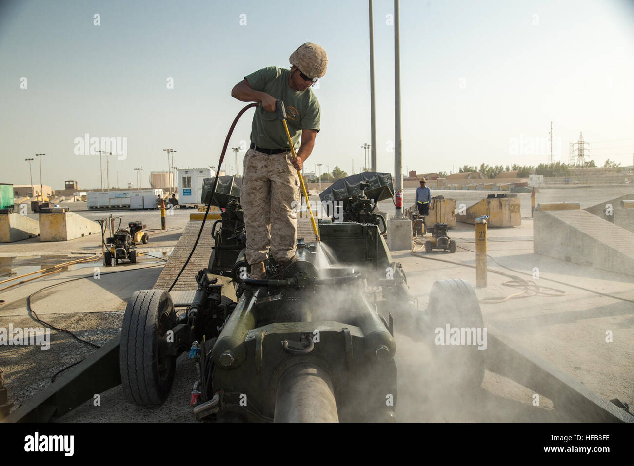 160702-M-PC554-052 Kuwait (July 2, 2016) A U.S. Marine with the 13th ...