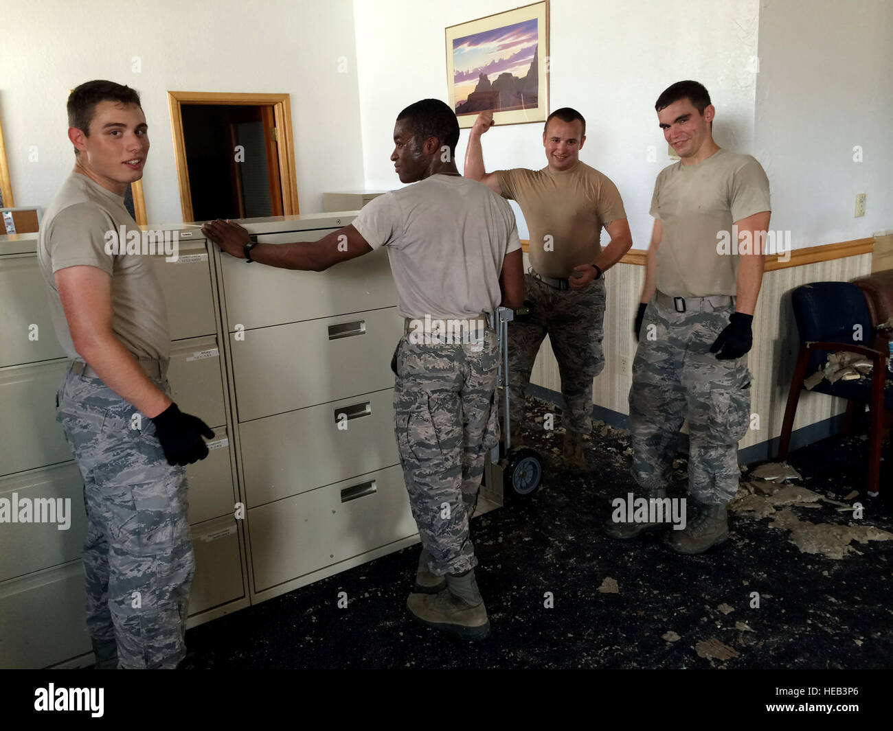 U.S. Air Force Airmen from the 355th Logistics Readiness Squadron ...