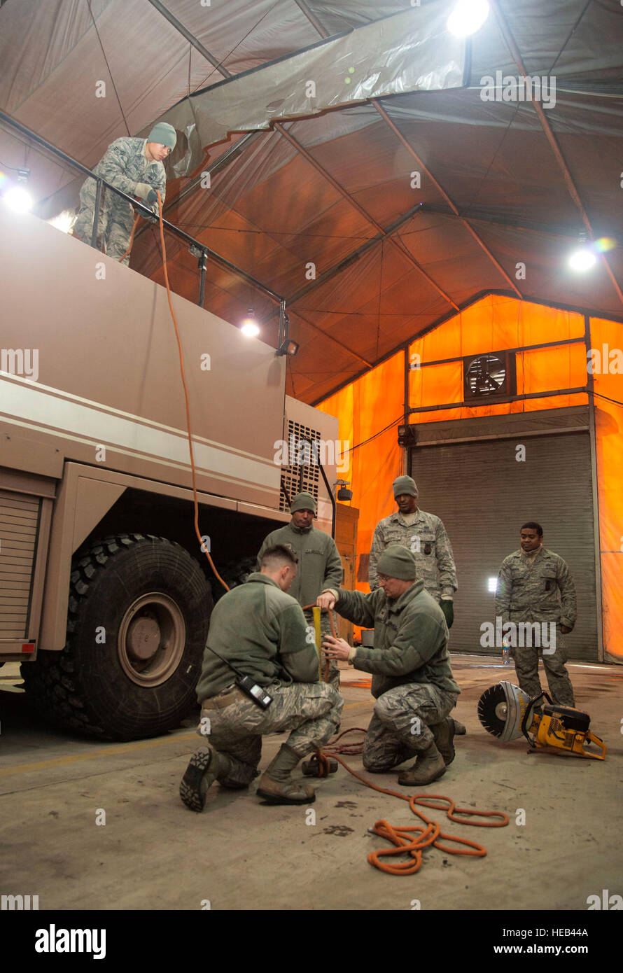 The commander of the 376th air expeditionary wing hi-res stock ...