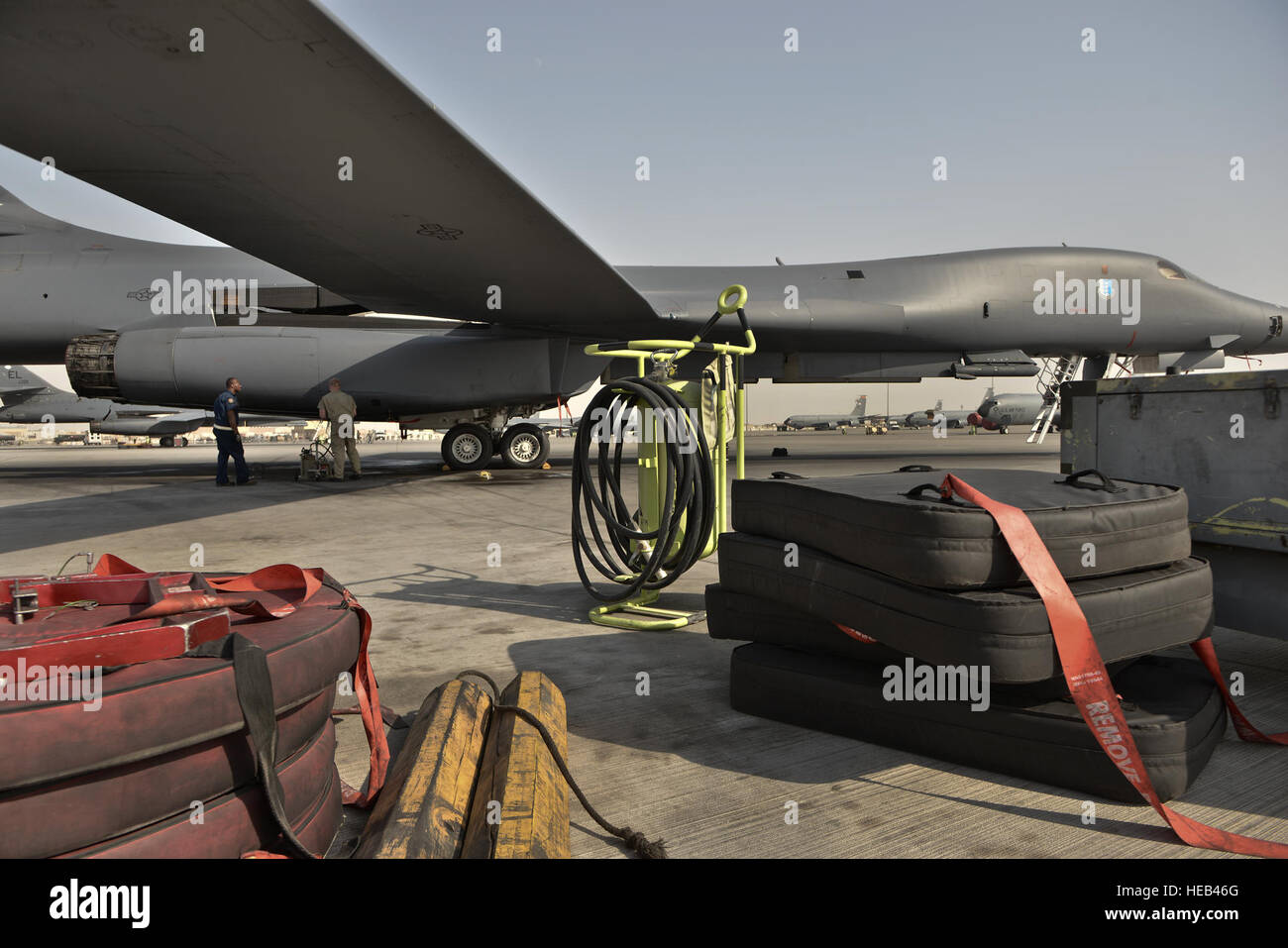 Tech. Sgt Nasir Ahmad and Airman 1st Class James Balcom, 37th Aircraft ...