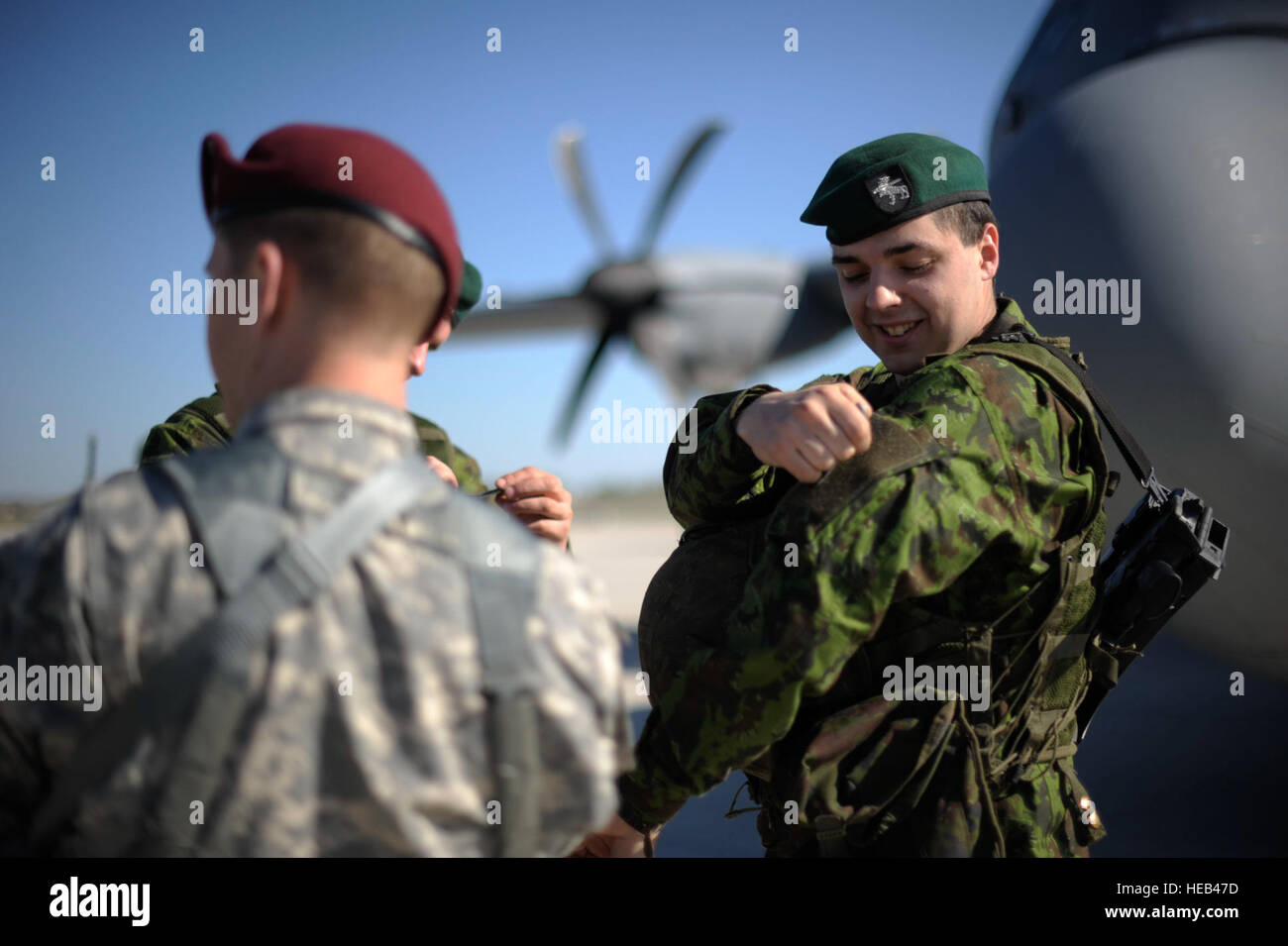 A paratrooper from the 173rd Infantry Brigade Combat Team (Airborne ...