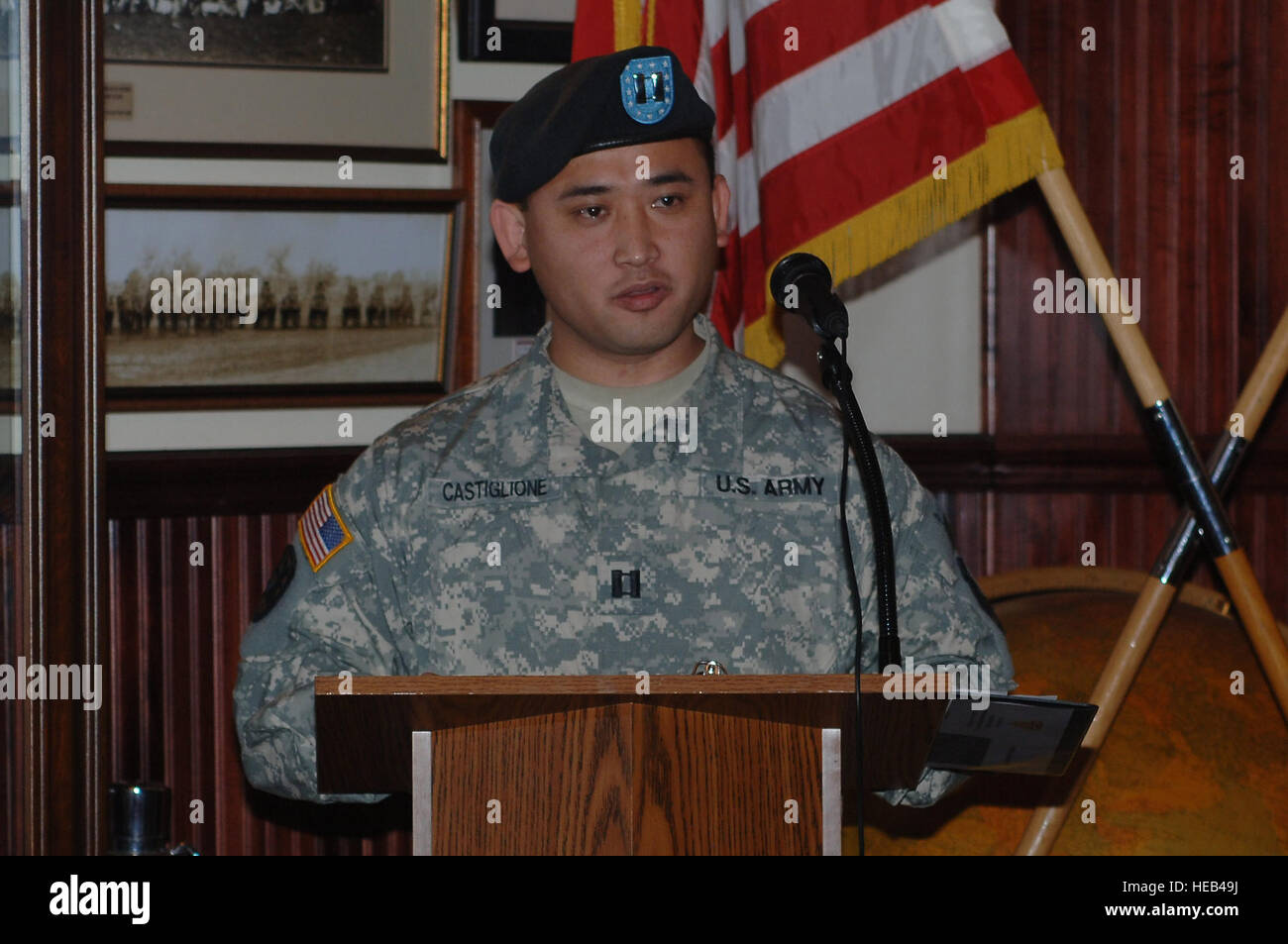 U.S. Army Capt. Matthew Castiglione, 382nd Transportation Theater ...