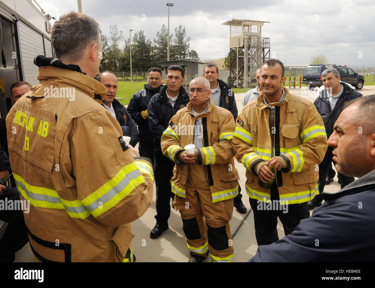 Firefighters from the 39th Civil Engineer Squadron Incirlik Fire ...