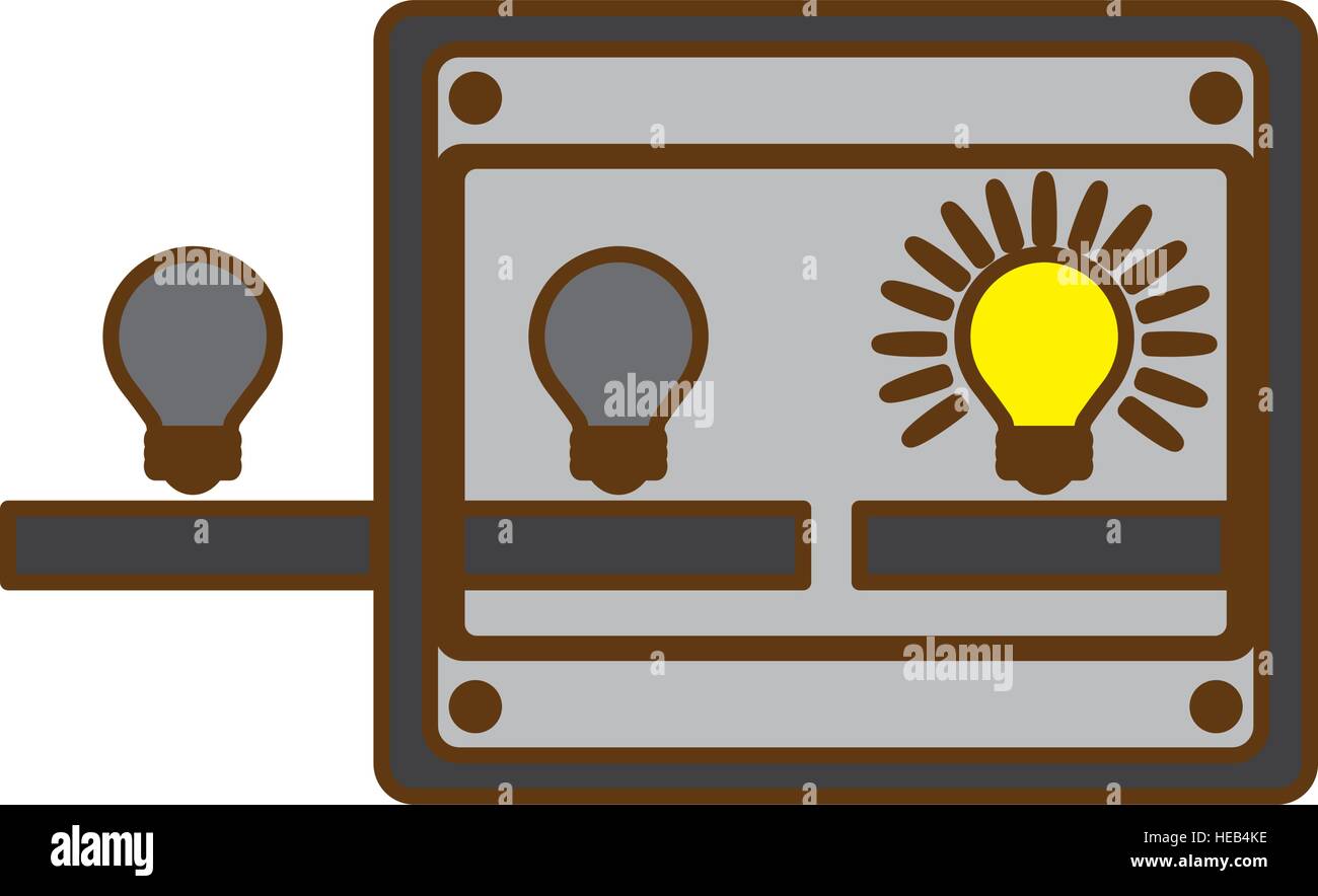 ideas machine icon over white background. colorful design. vector ...