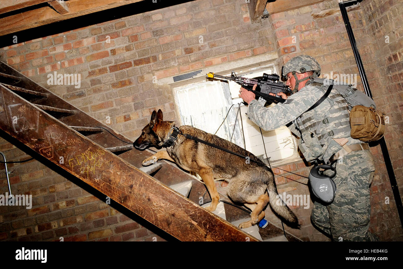 Staff Sgt. Barret Chappelle, 100th Security Forces Squadron military ...