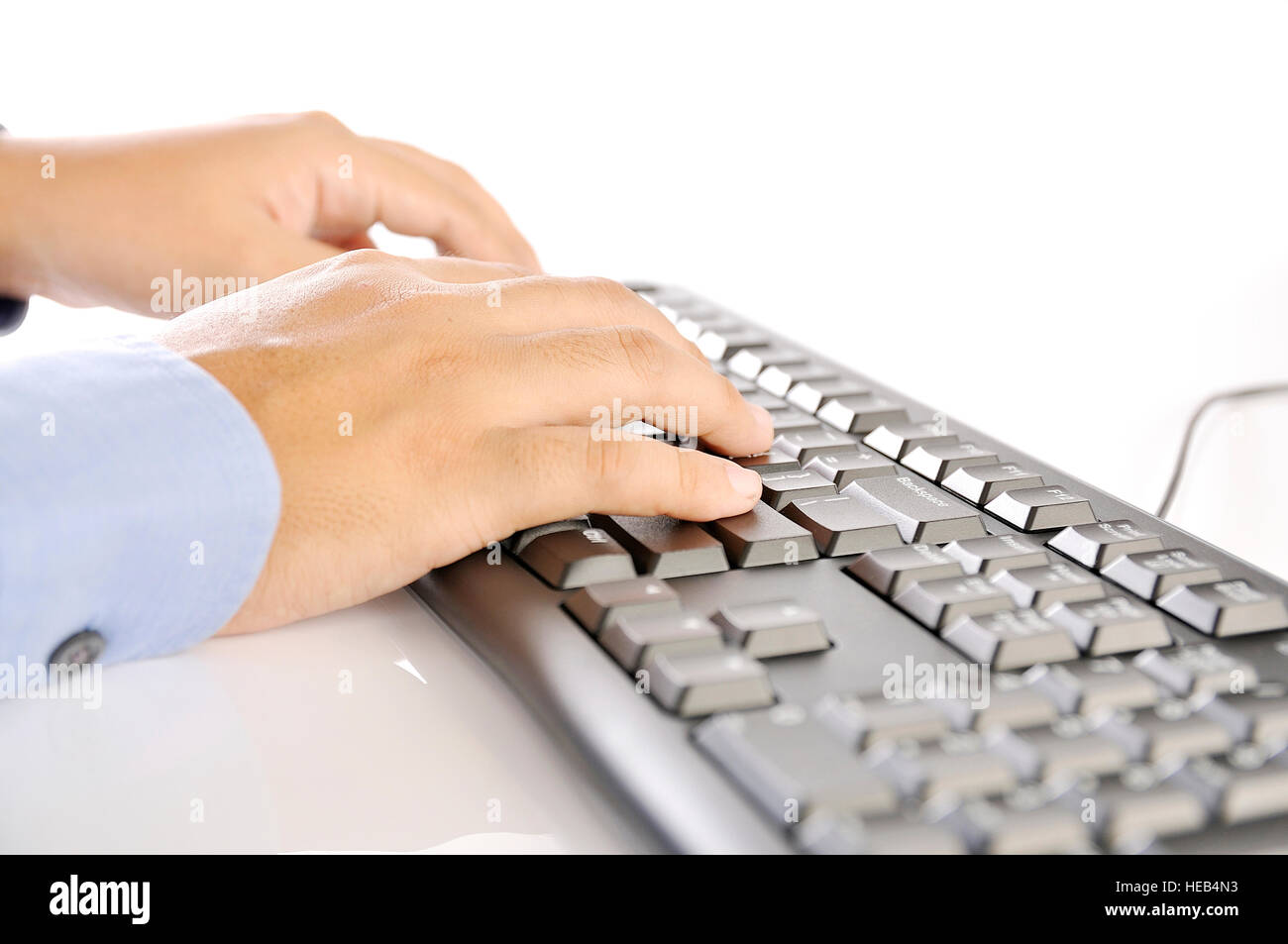 Hands black student typing hi-res stock photography and images - Alamy