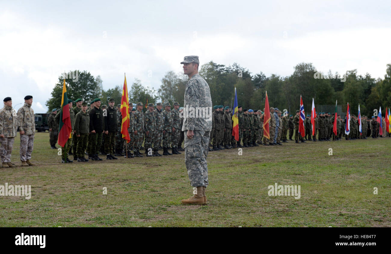 U.S. Army Lt. Col. Carleton Lee, U.S. European Command exercise ...