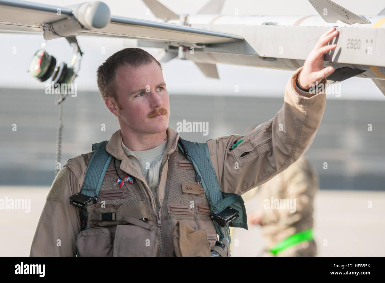 First Lt. Matthew Sanders, 421st Expeditionary Fighter Squadron F-16 ...