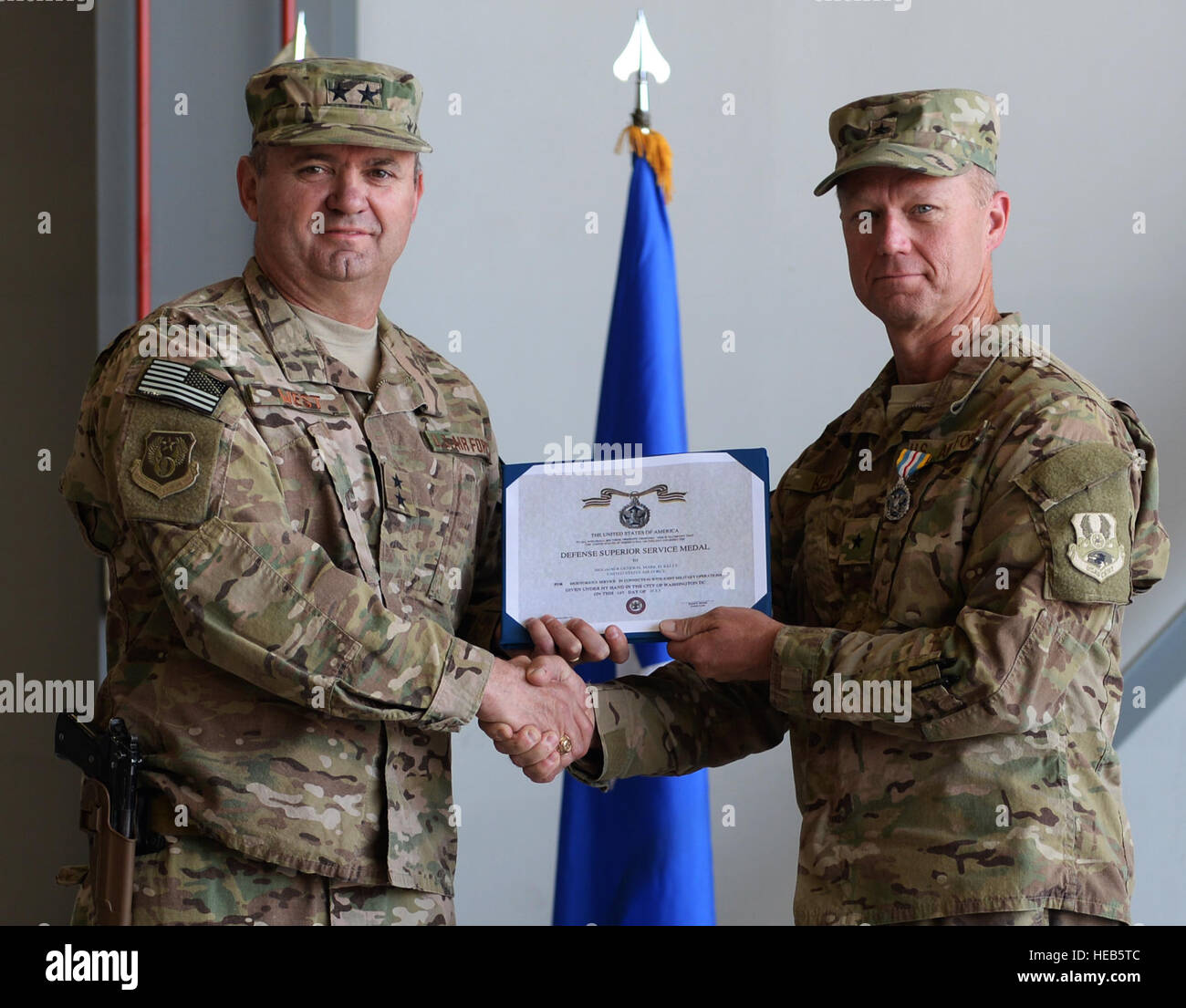 U.S. Air Force Maj. Gen. Scott West, 9th Air and Space Expeditionary ...