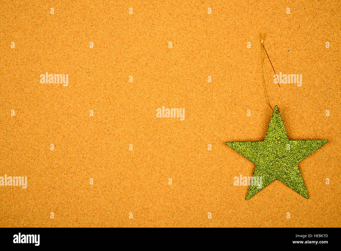 Christmas ornament on brown background. You can put your message in ...