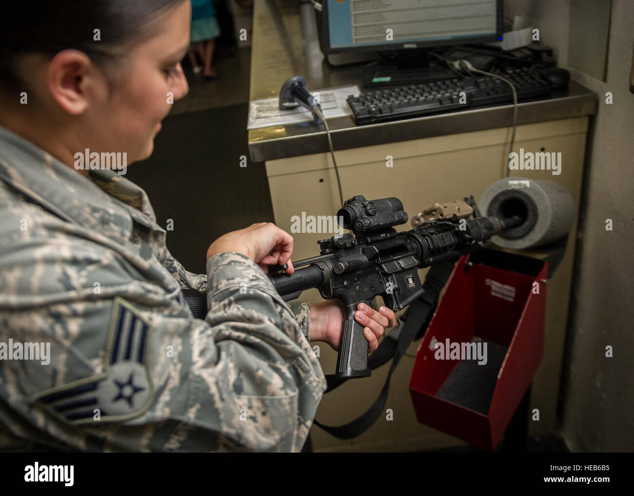 Armed with an m4 carbine weapon hi-res stock photography and images - Alamy