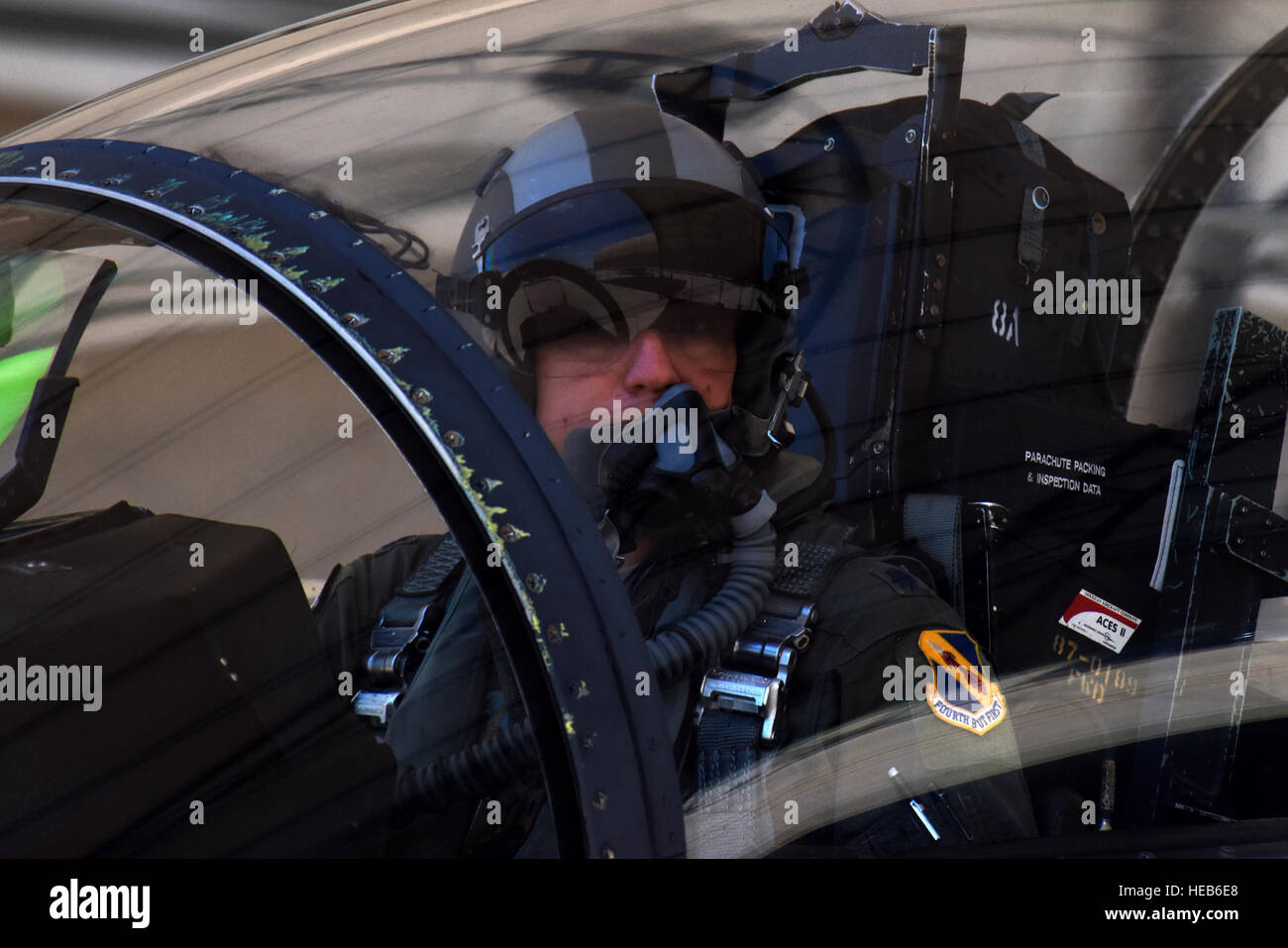Lt. Col. Nate Hesse, 4th Operations Group deputy commander, makes final ...