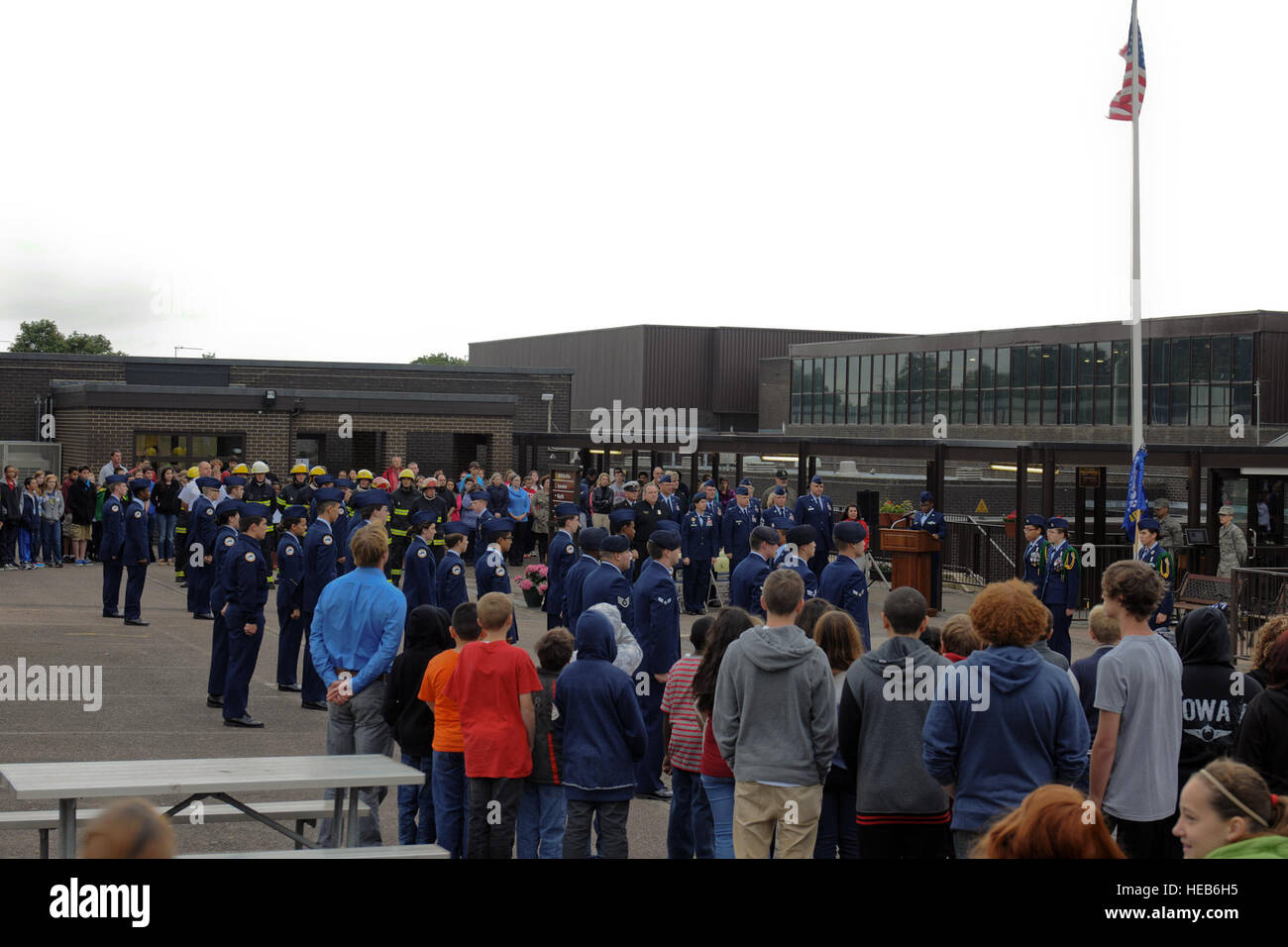 Members of the 501st Combat Support Wing and Alconbury Air Force Junior ...