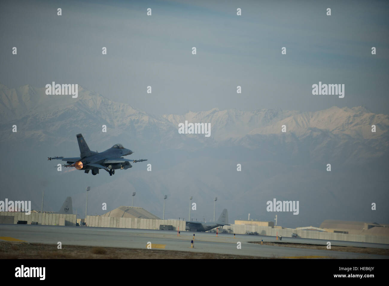 Maj. Chris Carden, 421st Expeditionary Fighter Squadron pilot, launches ...